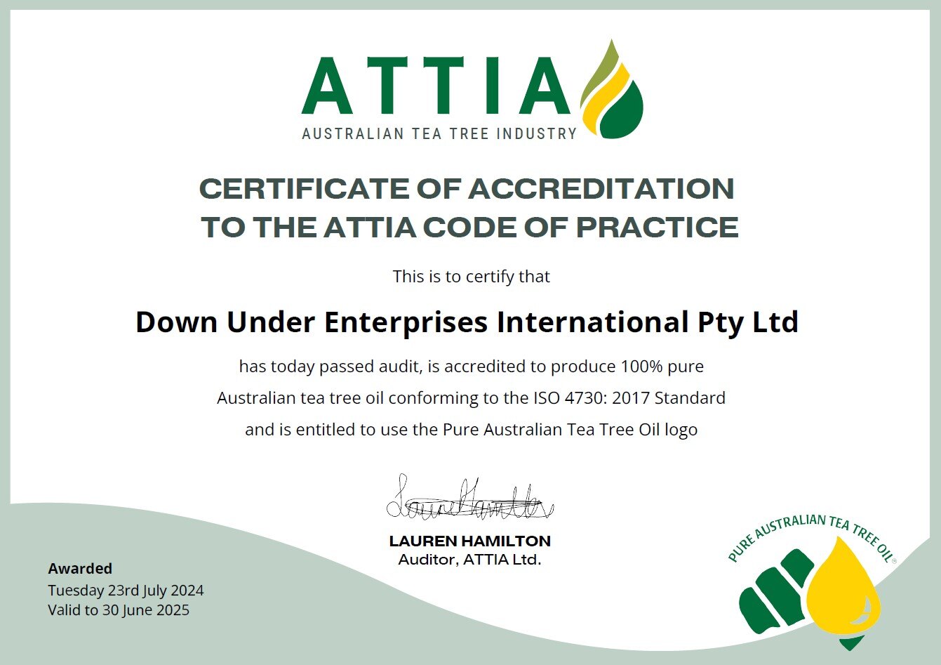 ATTIA Code of Practice Logo EOI